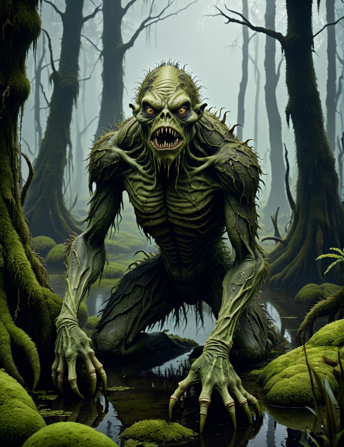 Civitai | Civitai Official Bounty - Swamp Monster Style LoRA