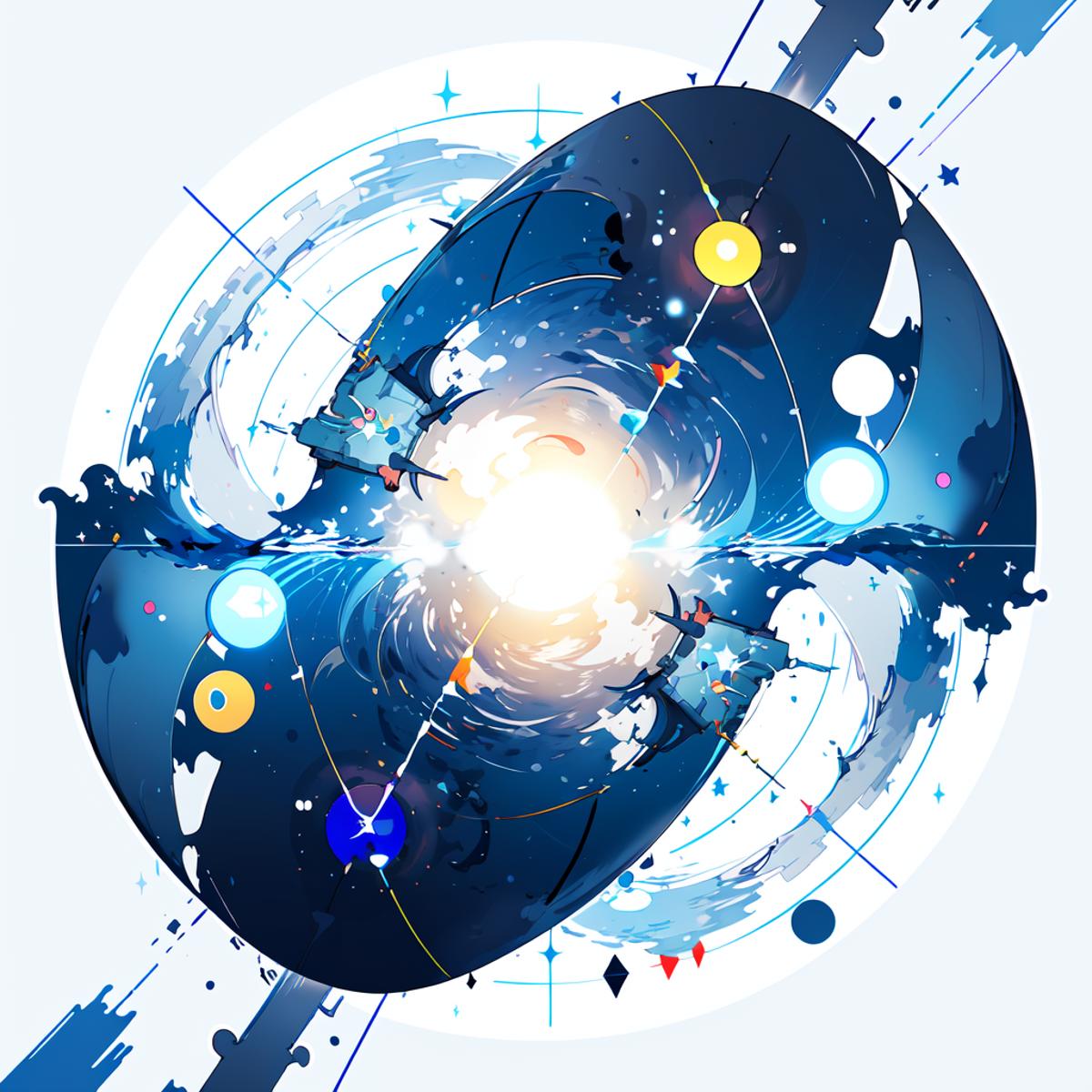 Hyperrealistic Vortex In A Circle Midjourney Divineanimemix 1 Upscales