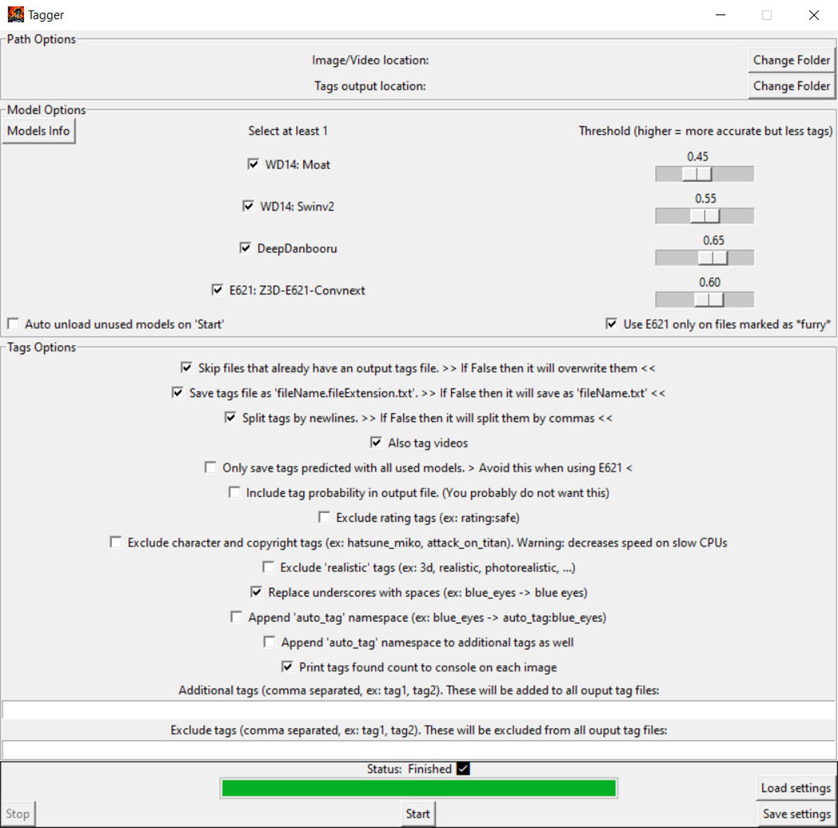 Image/Video Booru Tagger (WD14 + DeepDanbooru + E621) - v4.0 | Stable Diffusion Other | Civitai