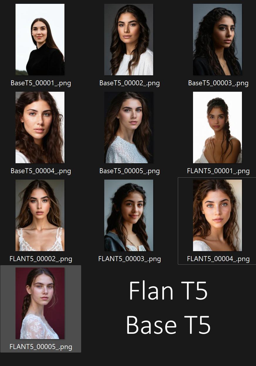 FLAN T5 - Direct Comparison - Scaled Base T5 | Civitai