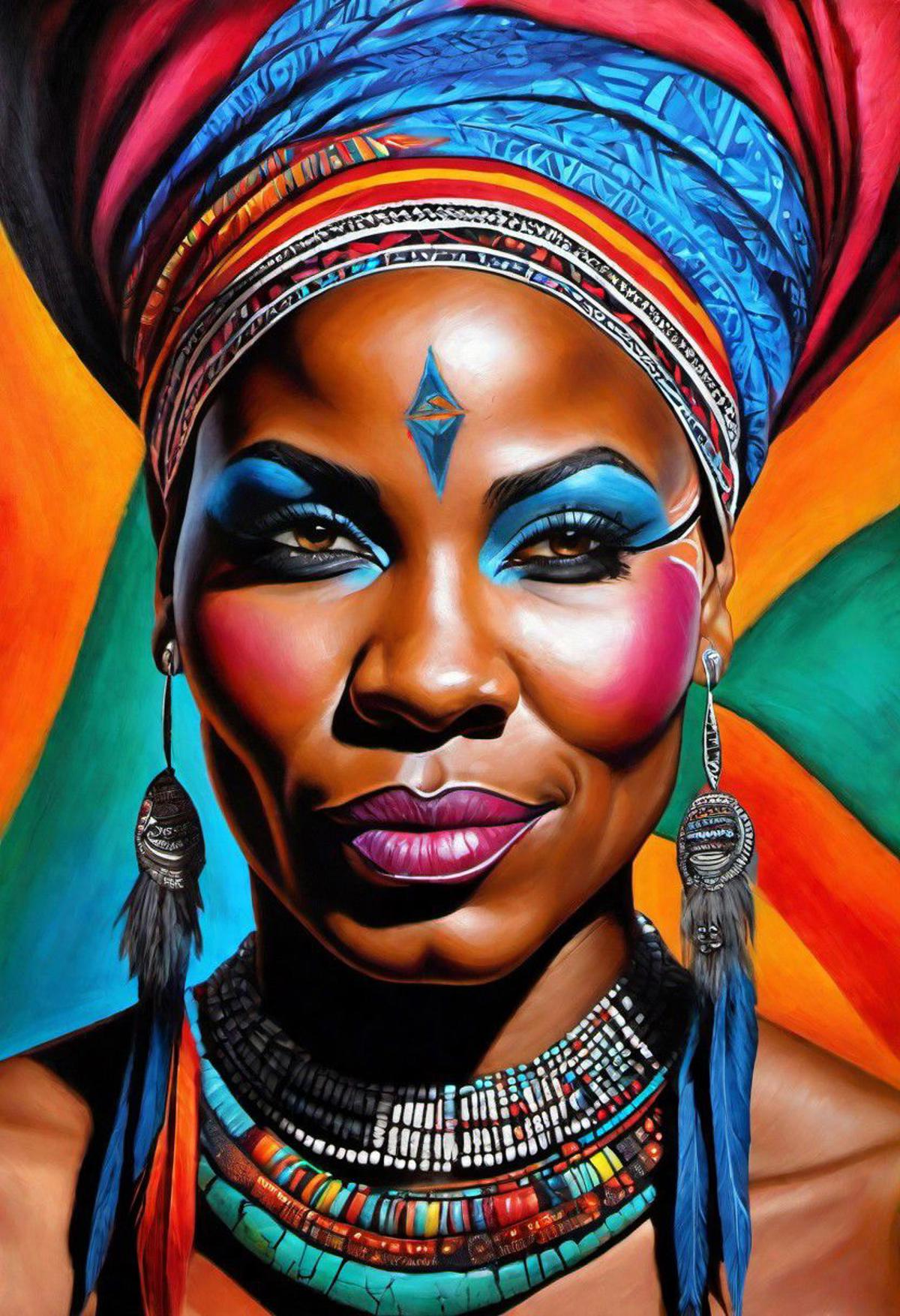 Tribal painted face | Civitai