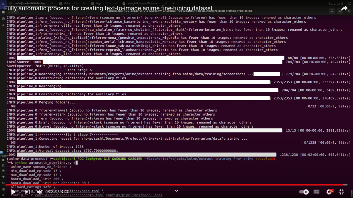 Anime name is all you need: A fully automatic process for anime text-to ...