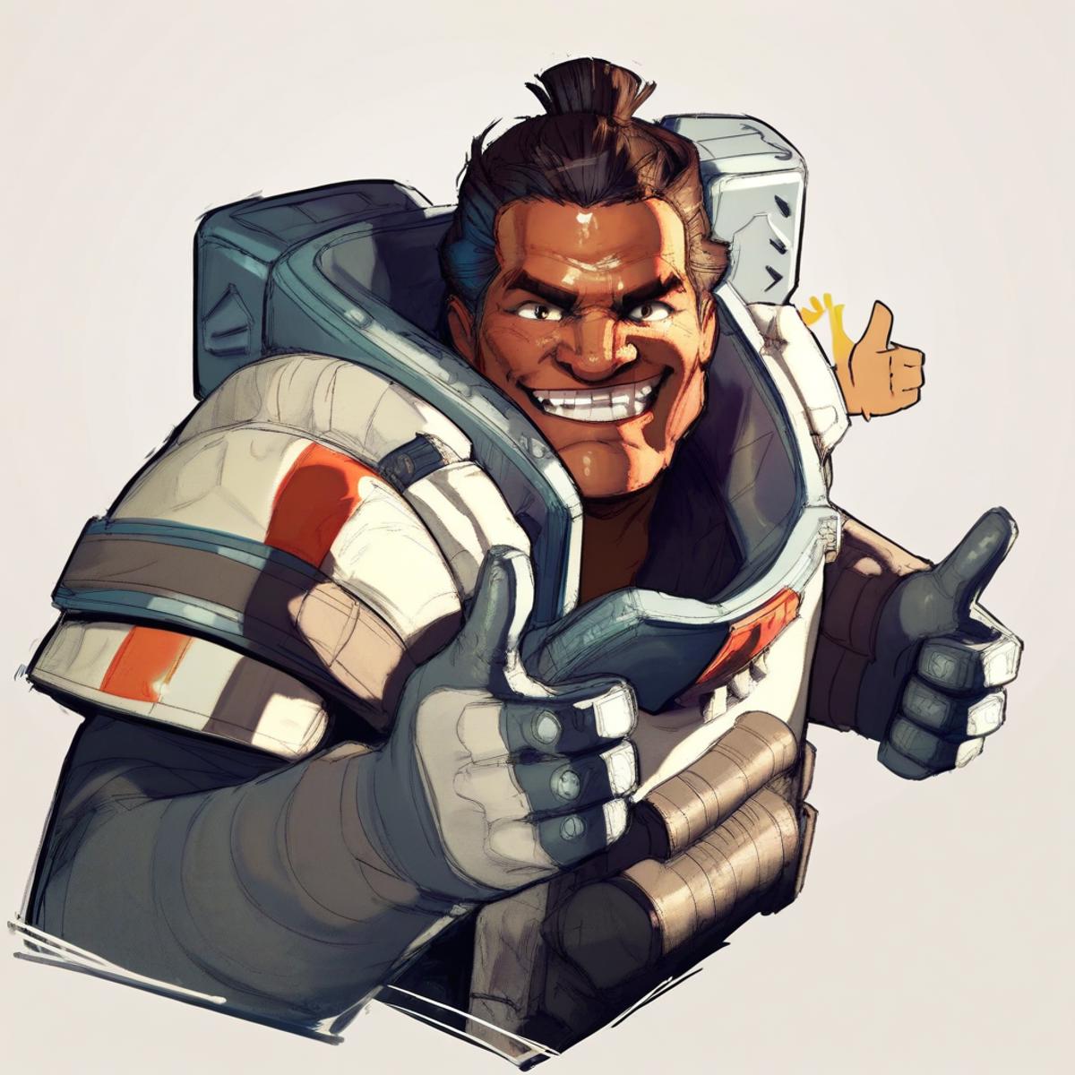 Various characters from Apex Legends - Gibraltar | Stable Diffusion ...