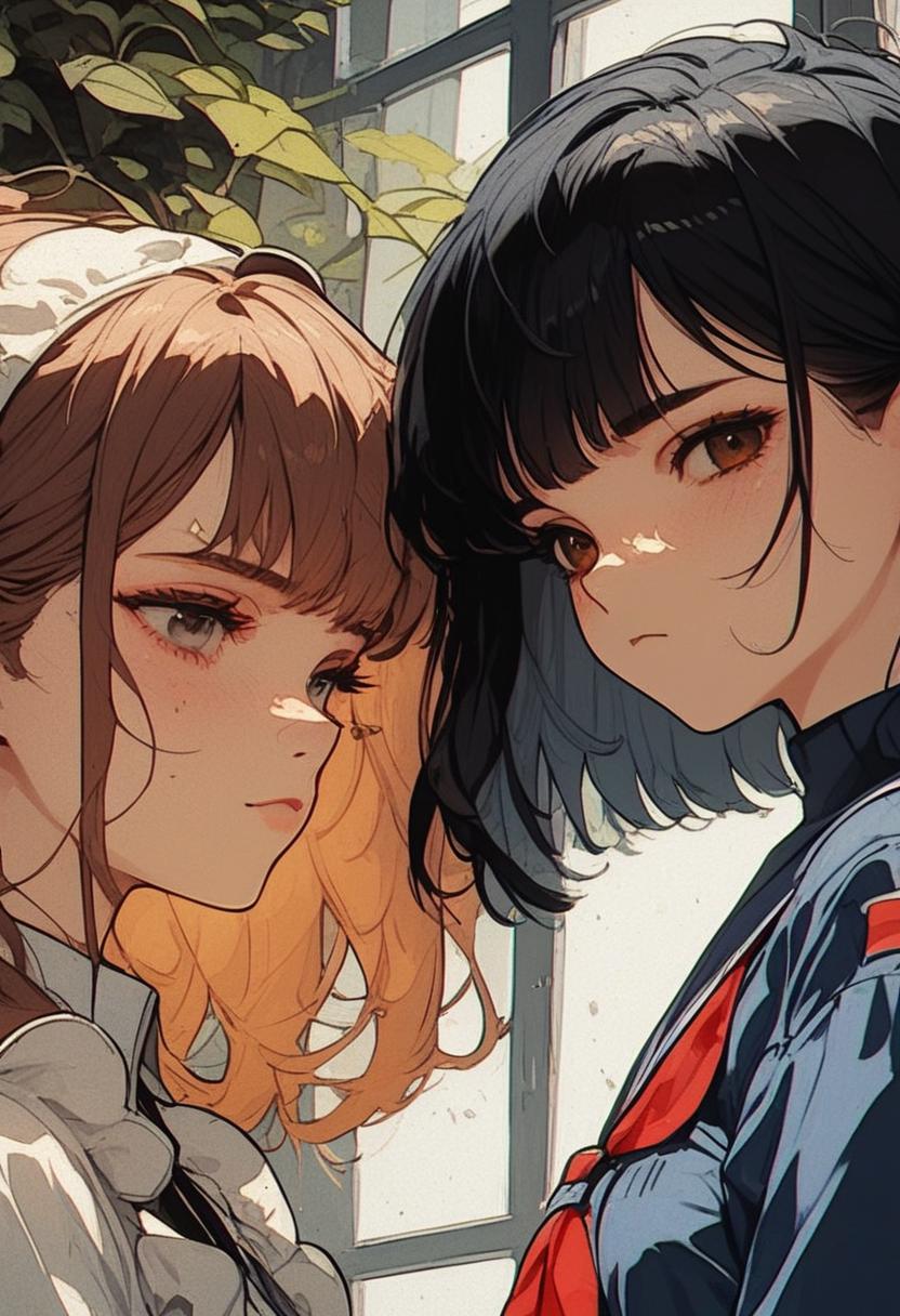 The girls meet somewhere unknown. | Civitai