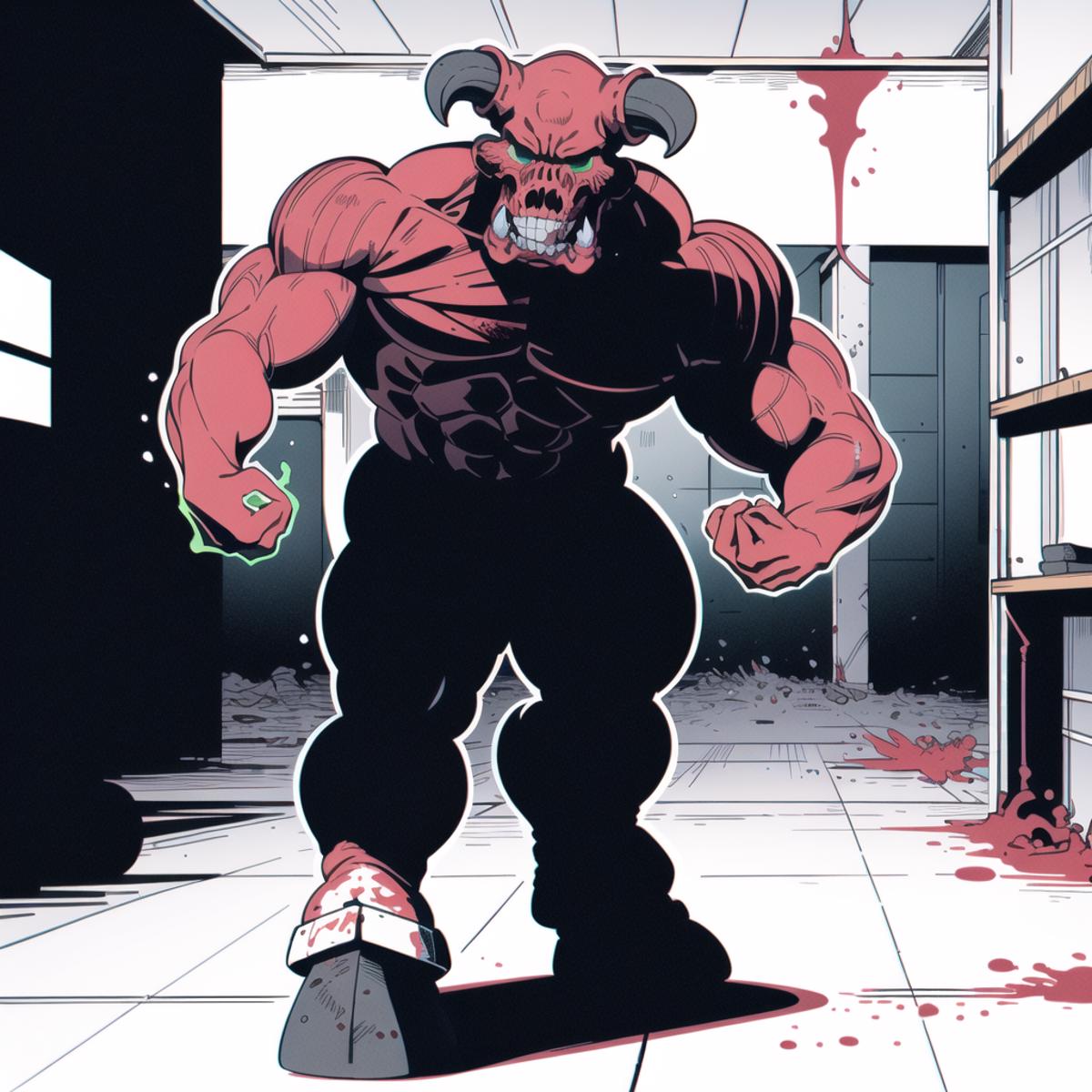 Classic Doom Baron of Hell - v1.0 | Stable Diffusion LoRA | Civitai