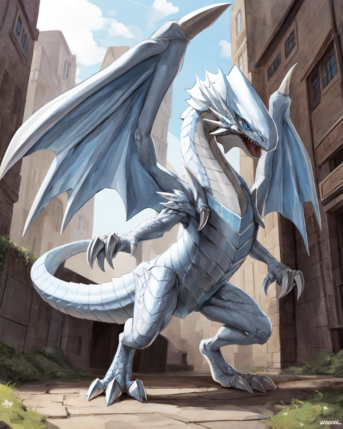 Blue Eyes (White & Alternative) Dragon [YuGiOh!] - v1 | Stable ...