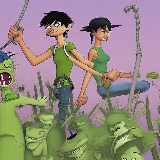 jamie-hewlett-style - learned embeds | Stable Diffusion Embedding | Civitai