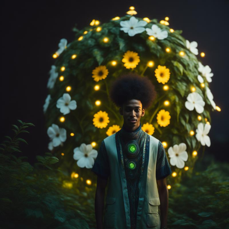 Solarpunk male fashion