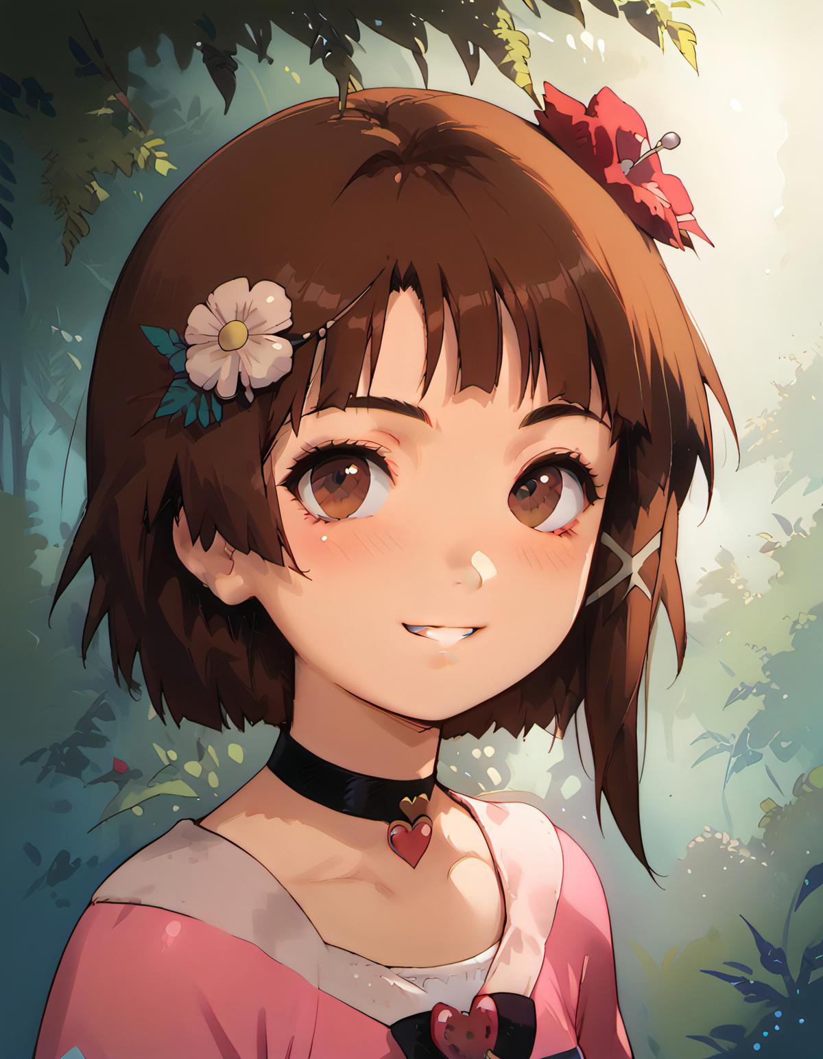 Lain Iwakura (Serial Experiments Lain) A Woman With Brown Hair And A ...