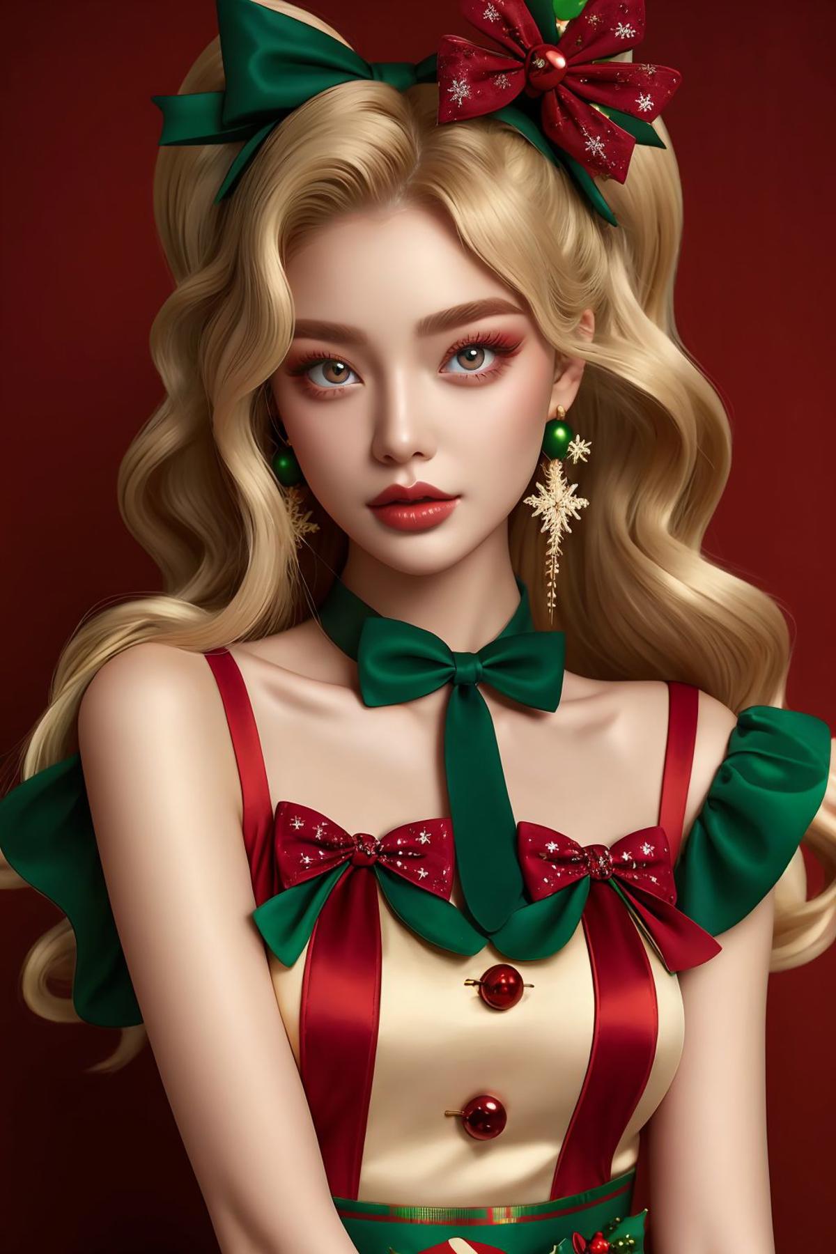 Christmas Pin Up Dress - v1.0 | Stable Diffusion LoRA | Civitai
