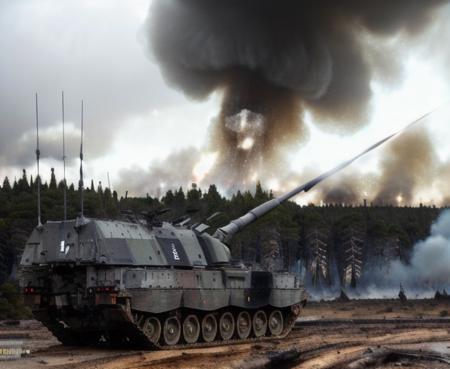 Pzh 2000 (Panzerhaubitze 2000) - Pzh2000_v1.0 | Stable Diffusion LoRA ...