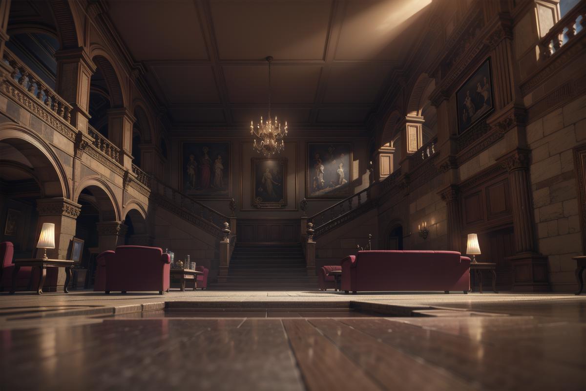 Background Depth Maps - Croft Manor Main Hall | Stable Diffusion Poses ...