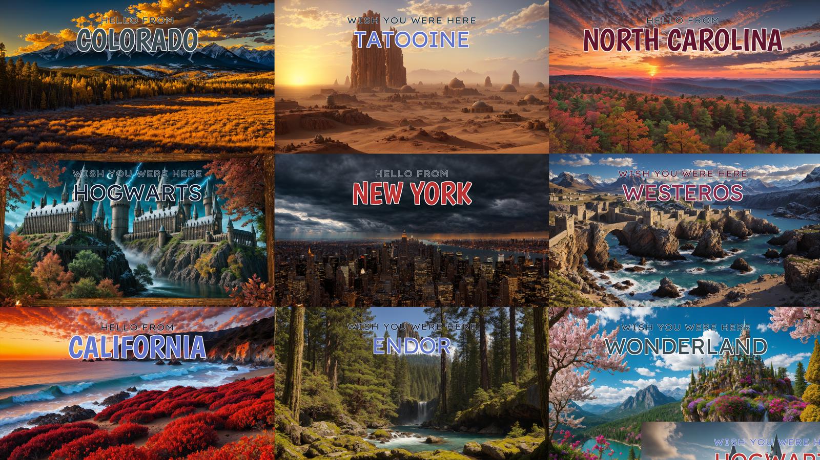 Postcard Machine Workflow (with wildcards) | Civitai