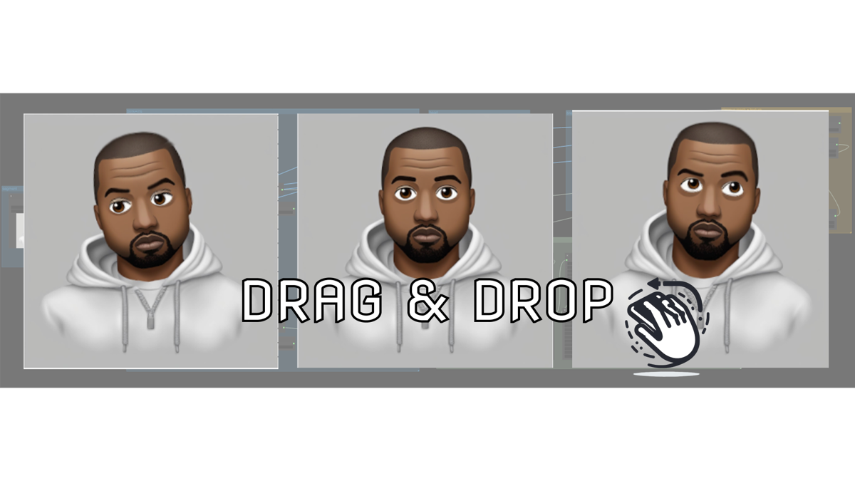 Reactive Kayne West Emoji | Mesh/ Controllable Animation Emoji Comfy ...