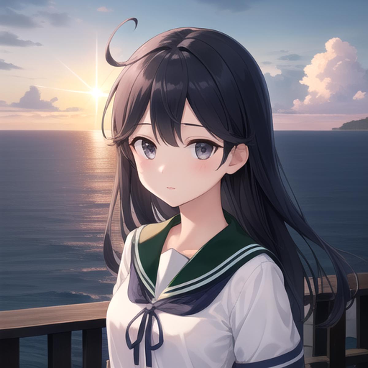 潮-舰队收藏（Ushio-Kantai Collection） - v1.0 | Stable Diffusion LoRA | Civitai