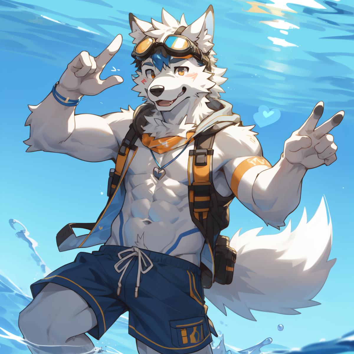 Anthro Wolf Male