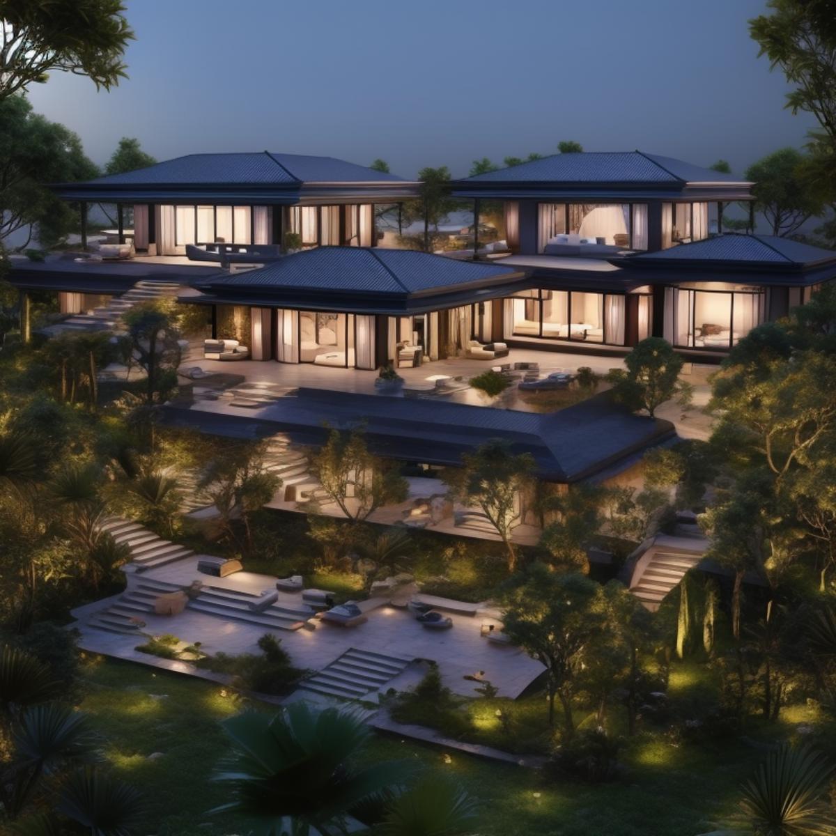 Asian Villa, forest background - v1.0 | Stable Diffusion LoRA | Civitai