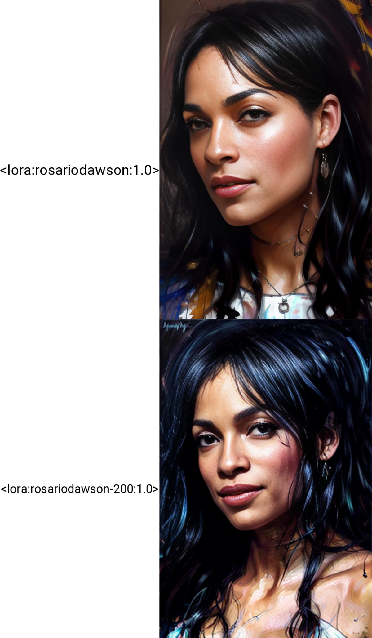 Rosario Dawson LoRA - v2.0 | Stable Diffusion LoRA | Civitai