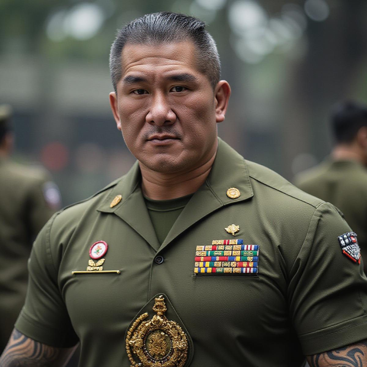 Strong Asian male athlete (Flux) - Flux beta 1 | Flux LoRA | Civitai