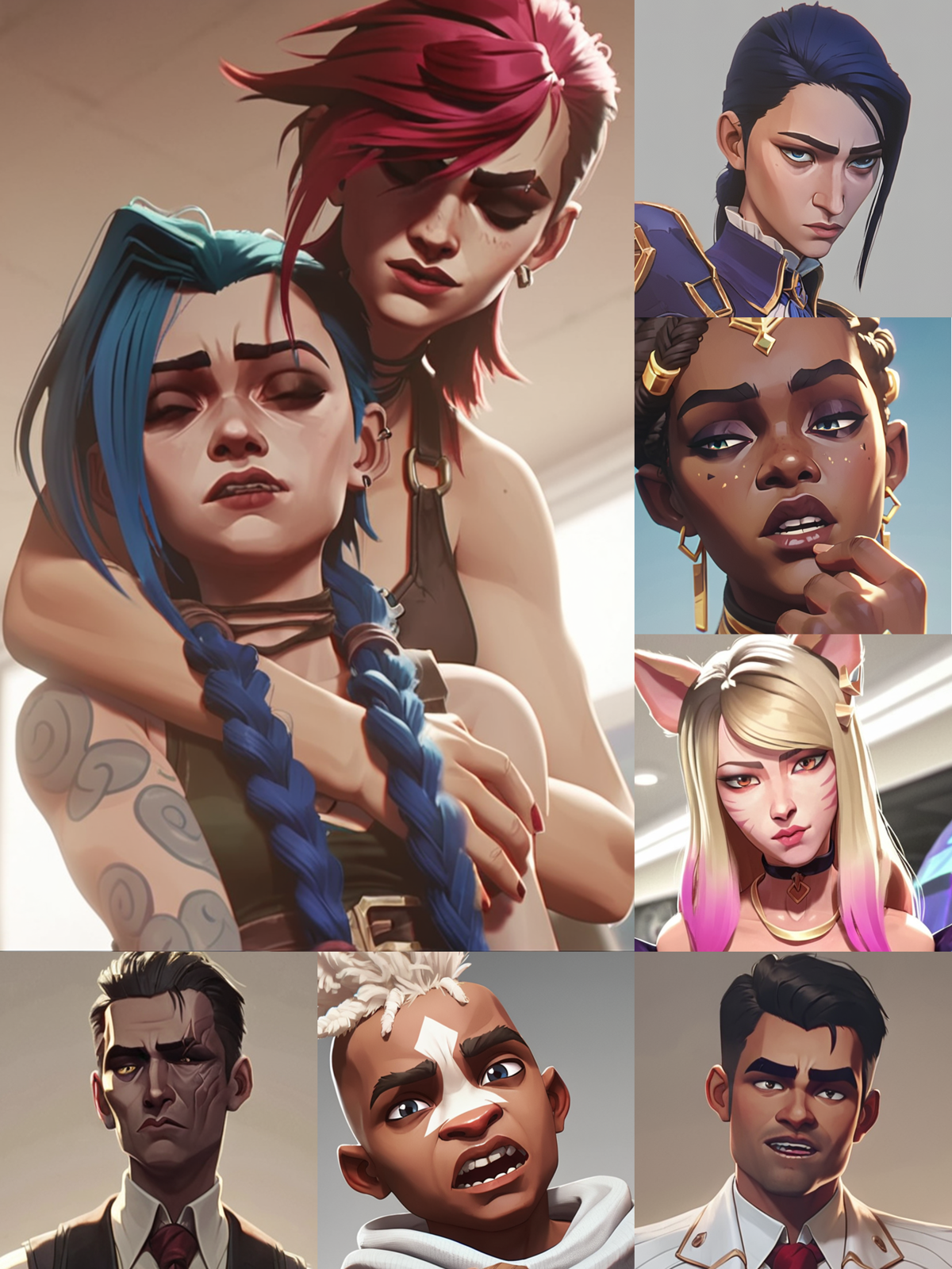 Arcane Style and Characters | All-in-One LoRA | Jinx Vi Mel Caitlyn - v1.2 | Stable Diffusion ...