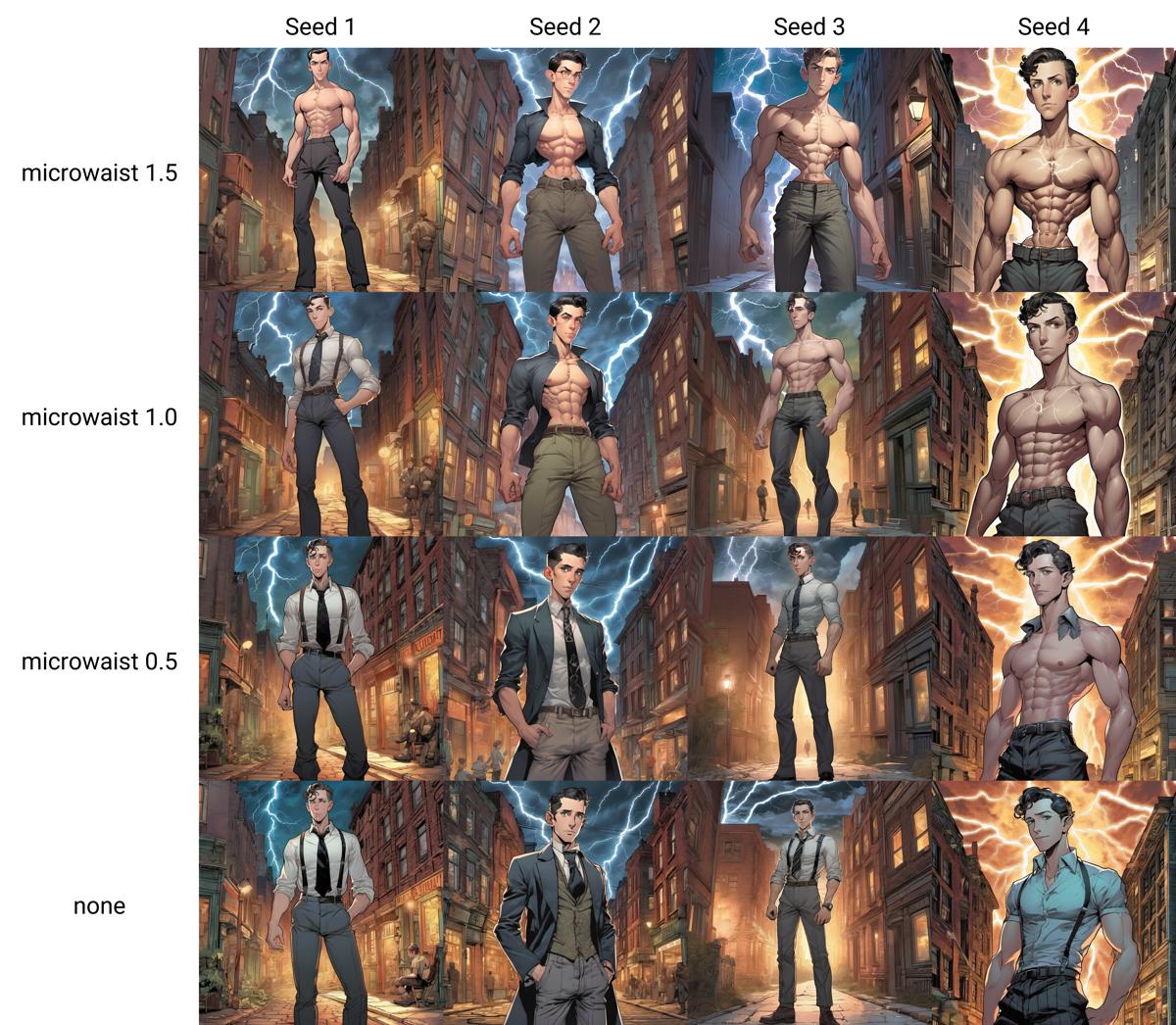 Waist Slider XL (Microwaist XL) - v0.1 beta | Stable Diffusion XL LoRA ...