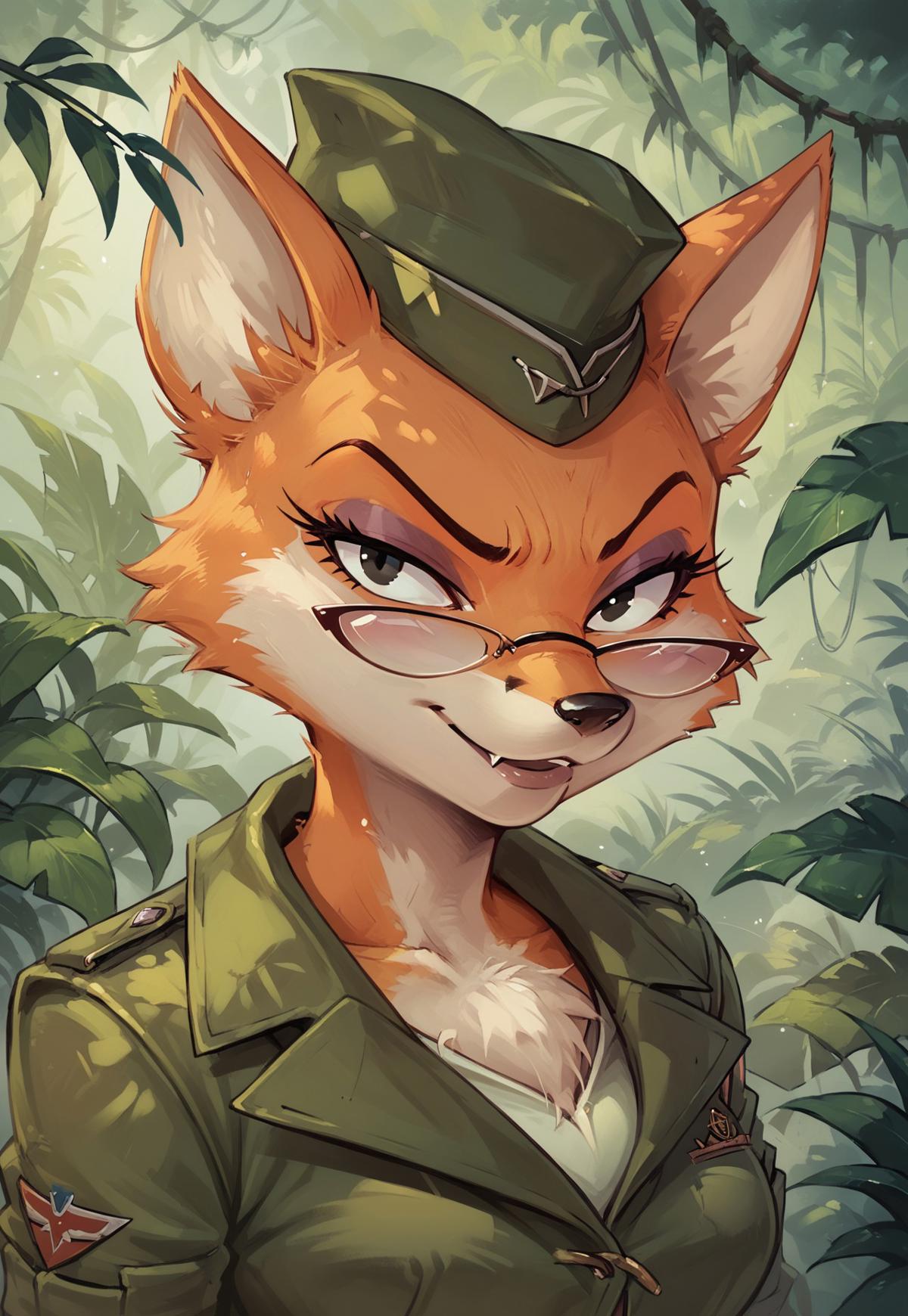 Lt. Fox Vixen - (Squirrel and Hedgehog) - Character LoRA - [Pony] - v1 ...