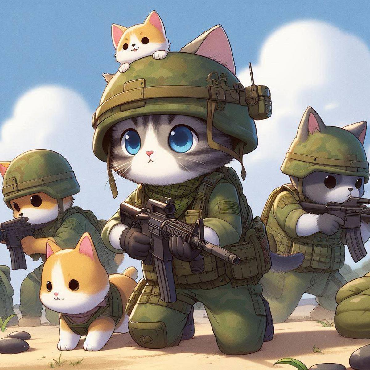 kitten army | Civitai