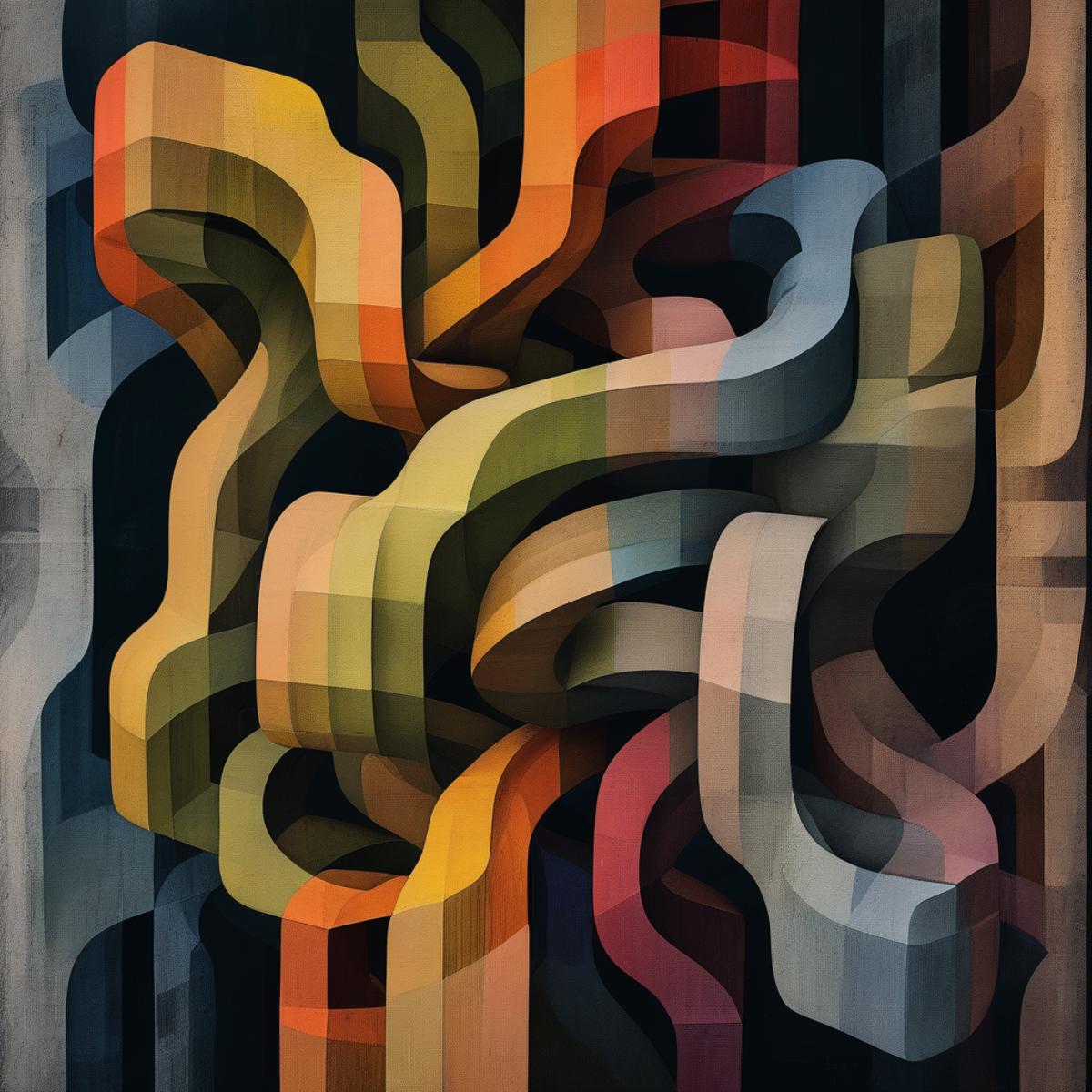 Twisted Abstract Color Forms 02 - Twisted Abstract Color Forms 02 ...