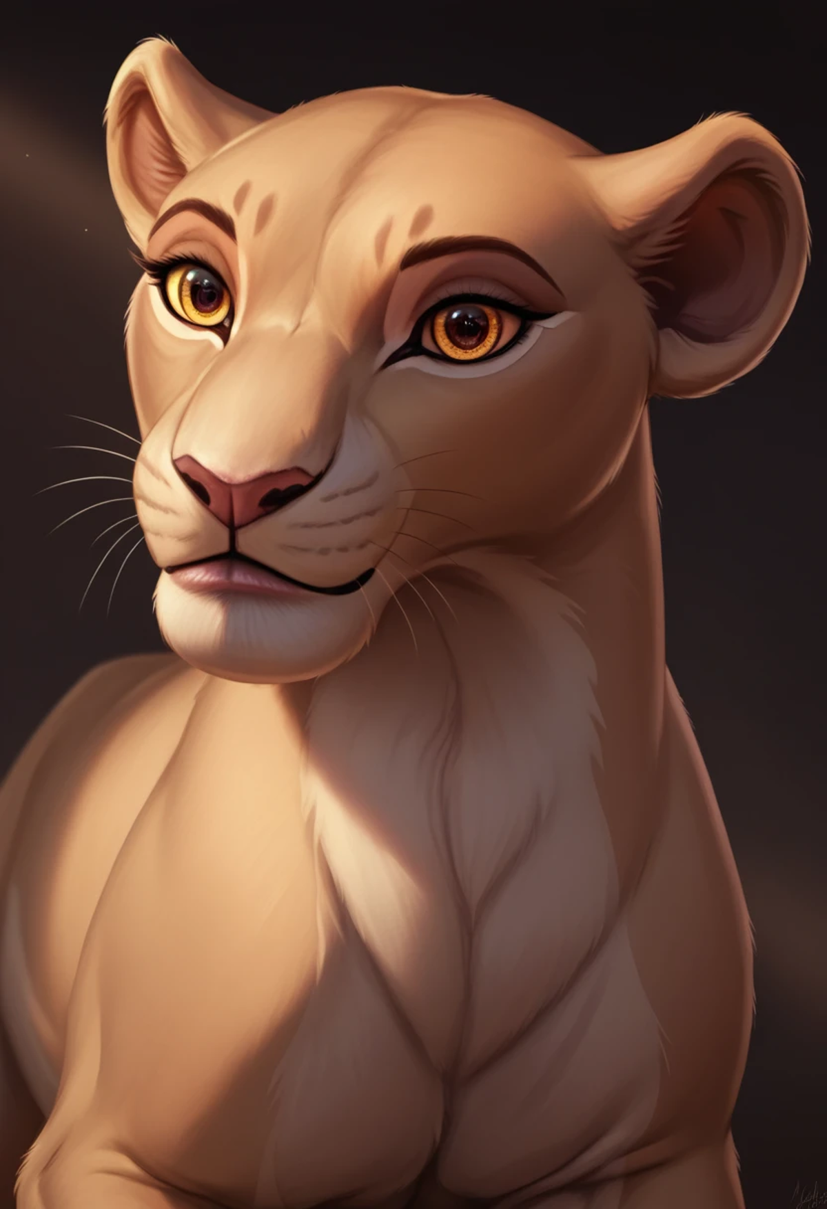 a fierce feral lioness, nala | Civitai