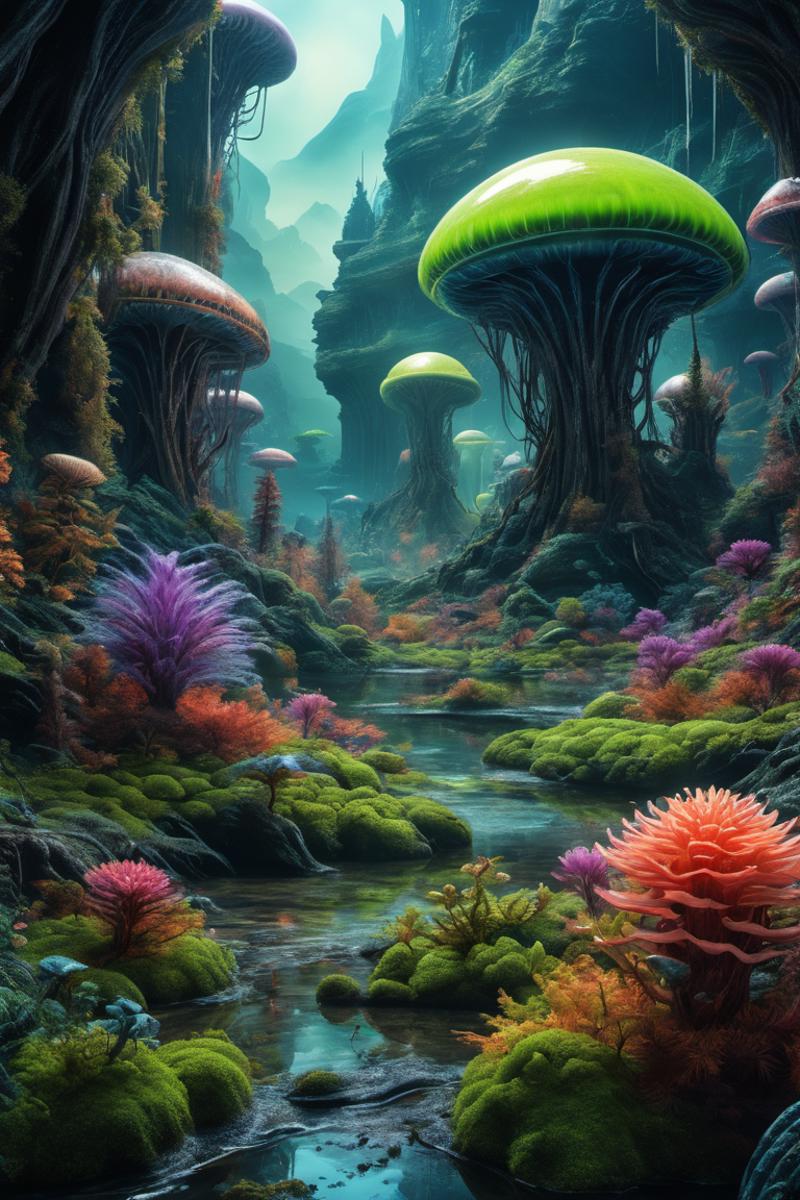 Alien landscape | Civitai