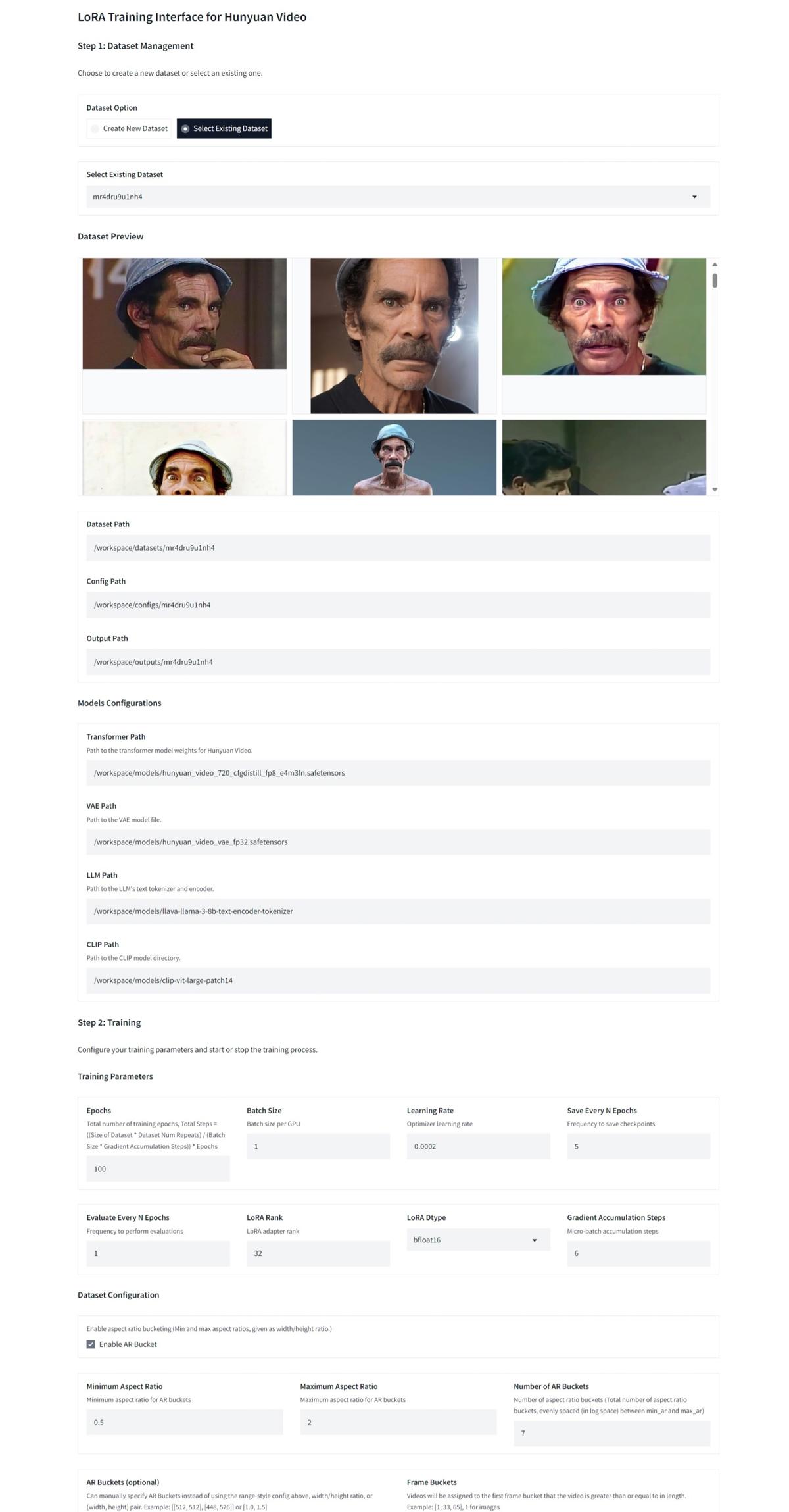 Train LoRA for Hunyuan Video using diffusion-pipe Gradio Interface with Docker, RunPod and Vast ...