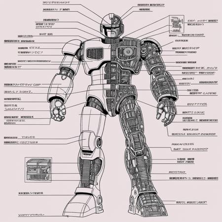 Robot structure diagram Style | SDXL - v1.0 | Stable Diffusion LoRA | Civitai