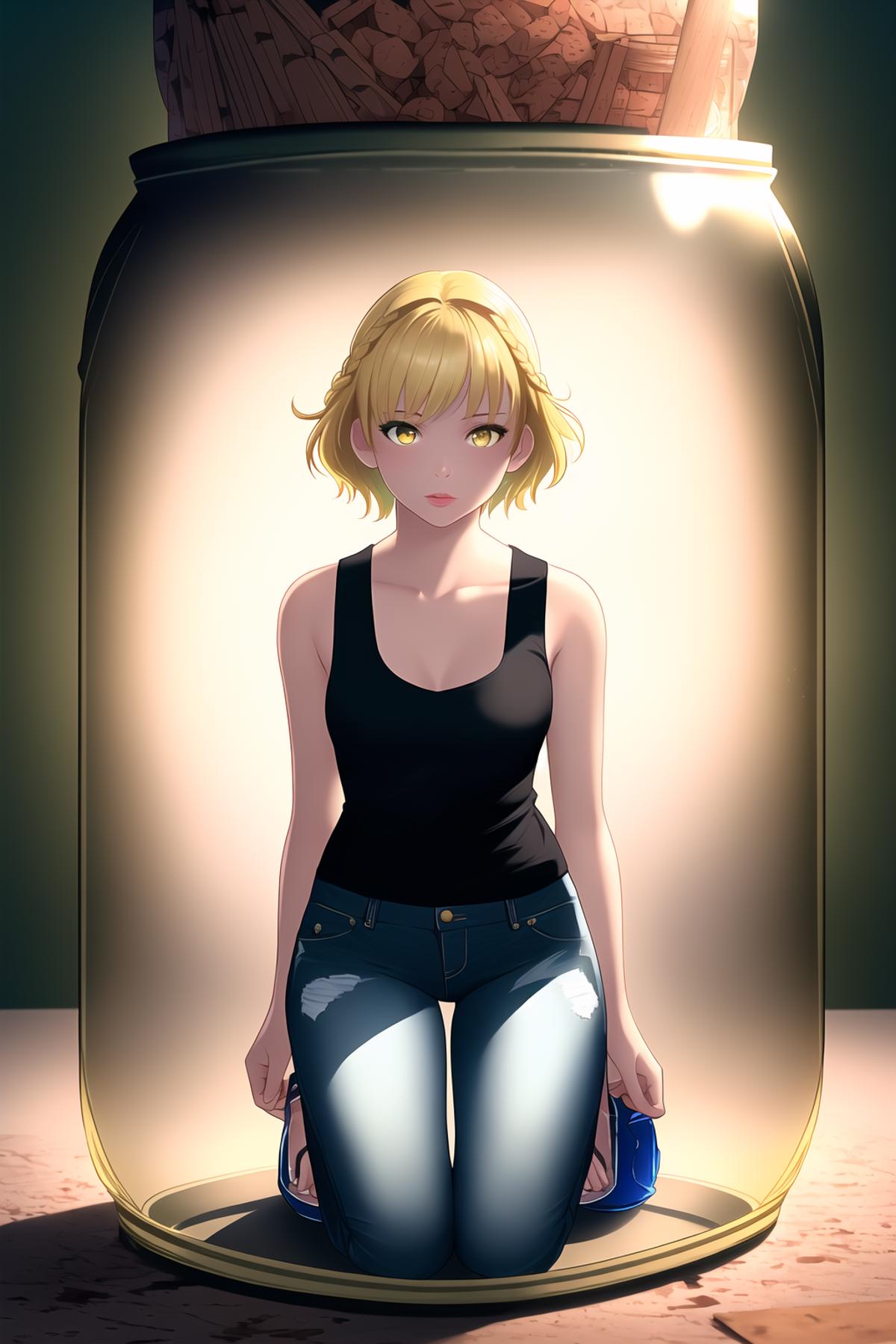 Girls in Glass Jars - V3 | Stable Diffusion LoRA | Civitai