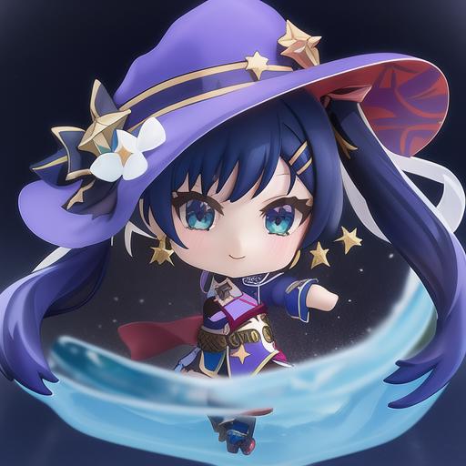 Nendoroid Genshin Impact Mona Figure images generated with AI