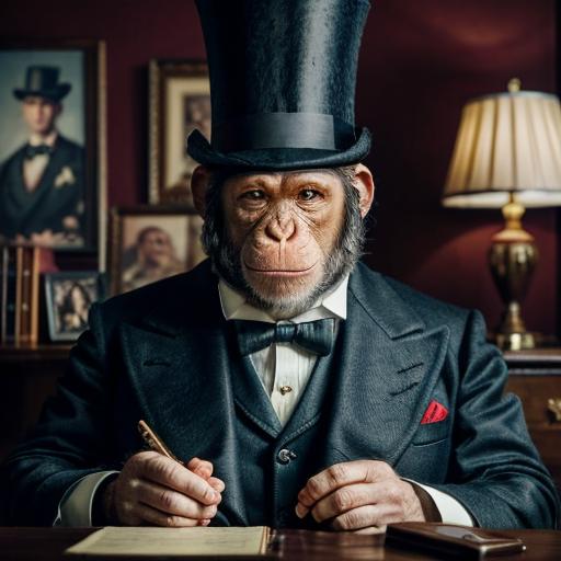 Chimpanzee as boss | Civitai