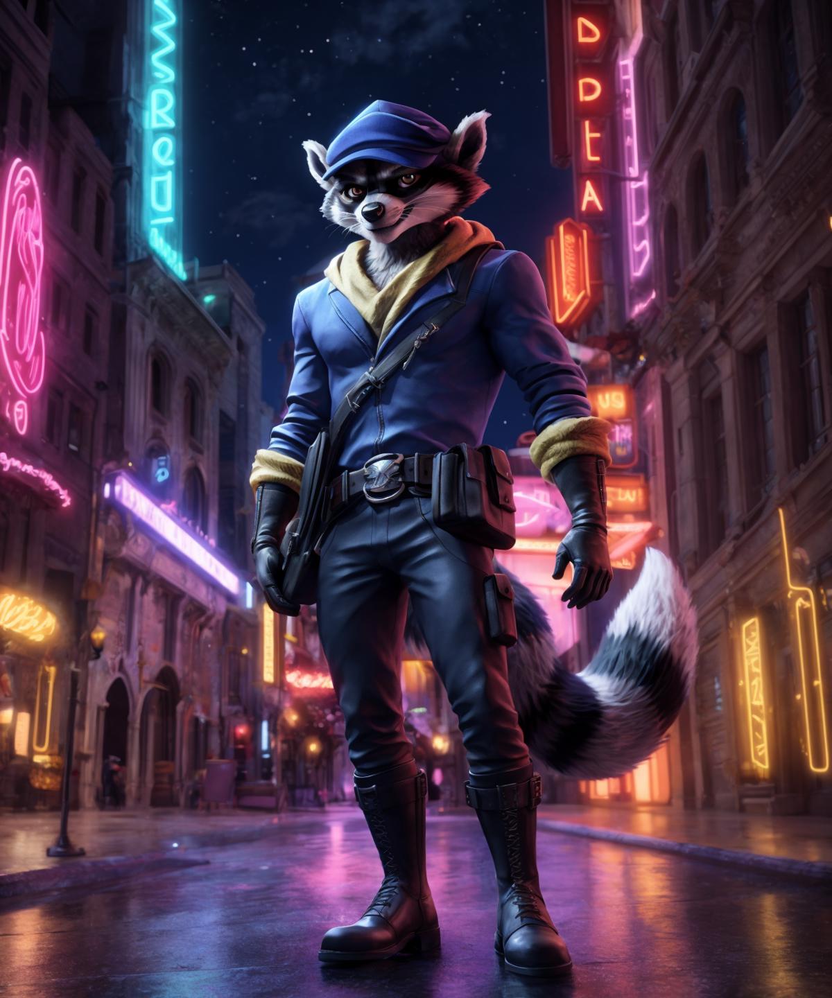 Sly Cooper (Movie Version) - V1 (Non-Vpred) | Stable Diffusion LoRA ...