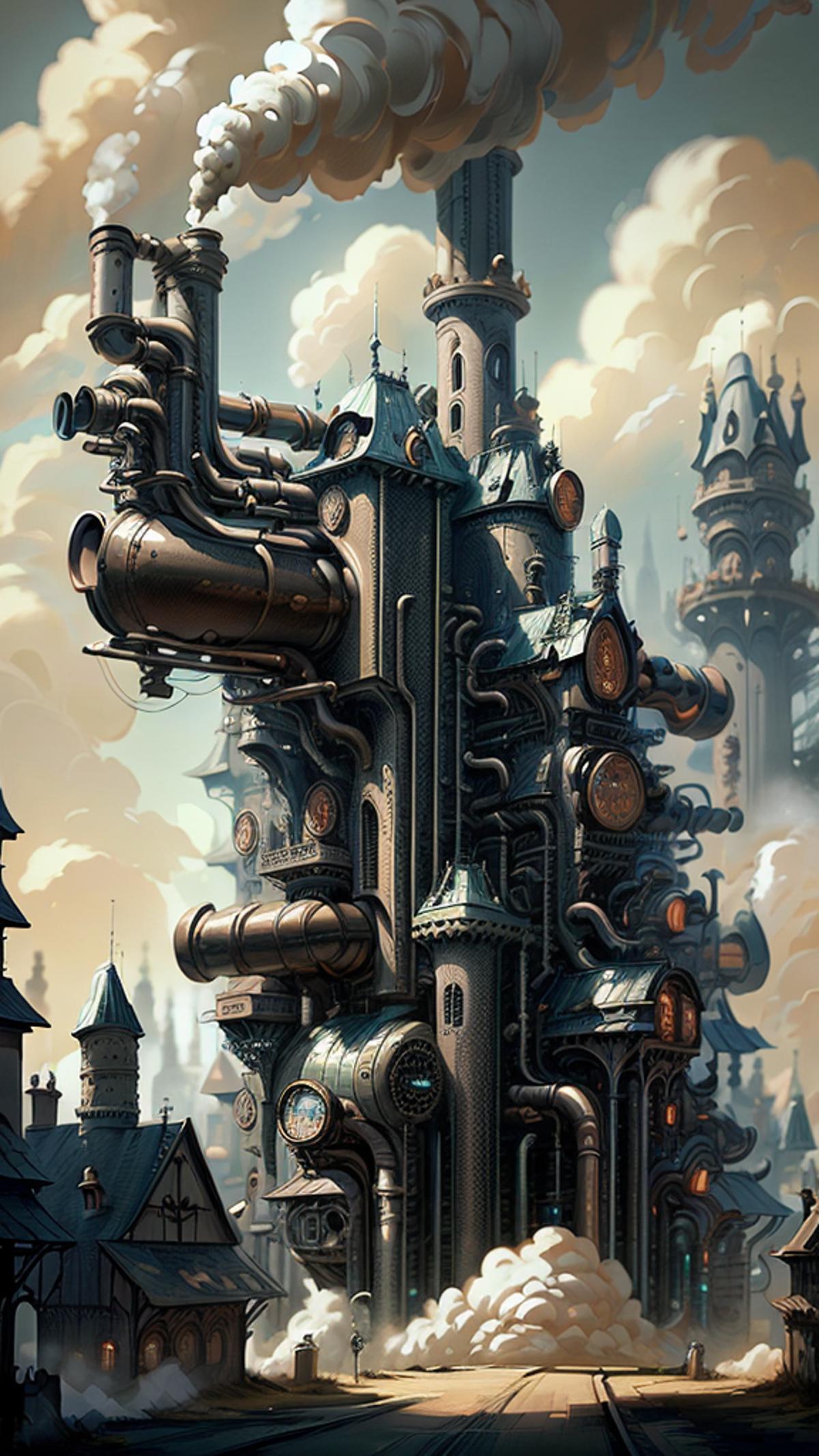 Day 14: Steampunk Building Design | Civitai