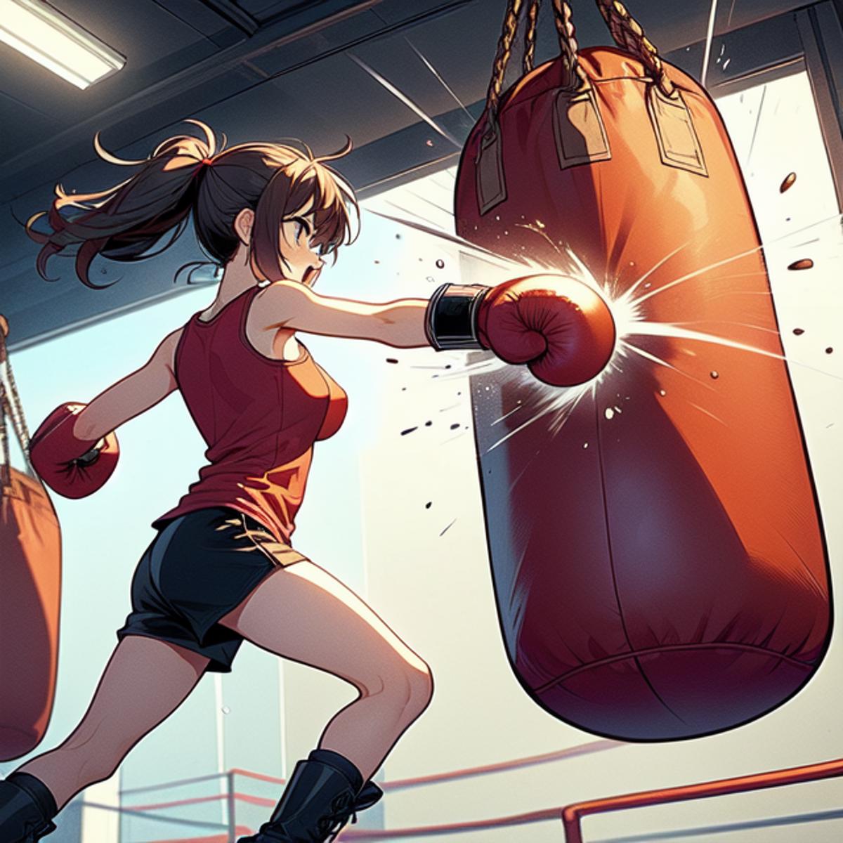 girl like hanging sandbag / jogging / boxing - Hanging Sandbag | Stable ...