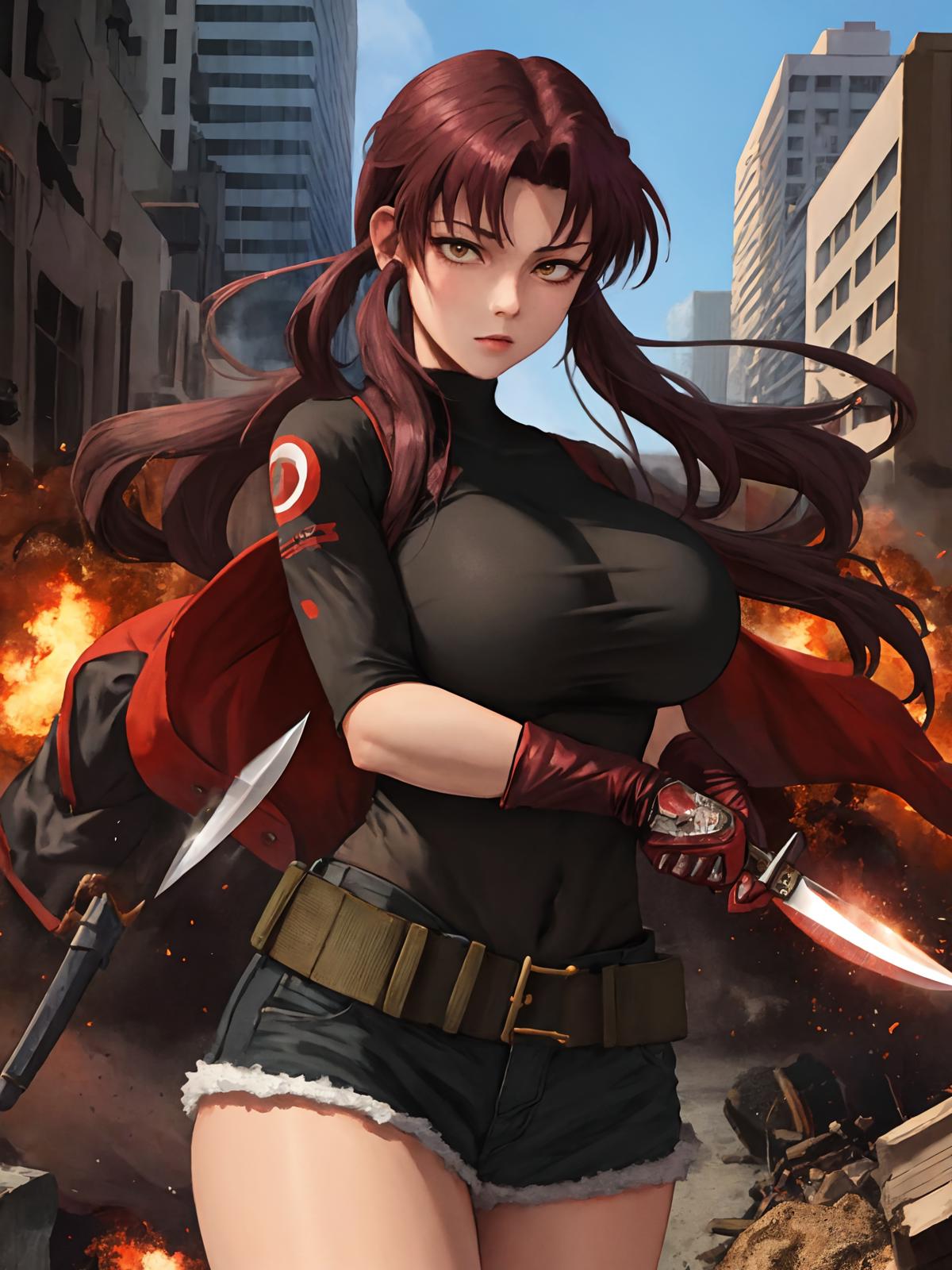 Rock/Revy/Balalaika---黑礁/BLACK LAGOON/ブラック・ラグーン - Revy | Stable Diffusion LoRA | Civitai