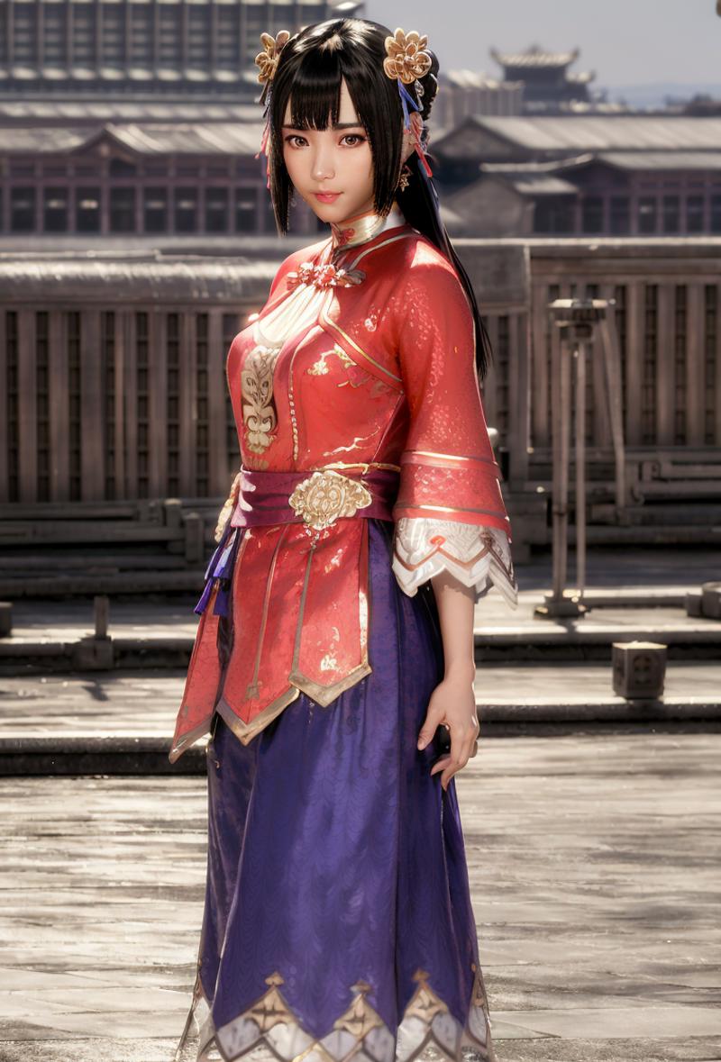 Daqiao Dynasty Warriors (真・三國無双) images generated with AI