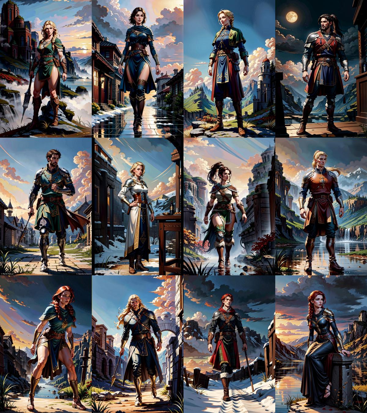 Endless (FANTASY) Character Generator COMIC STYLE - (Dynamic Prompts ...