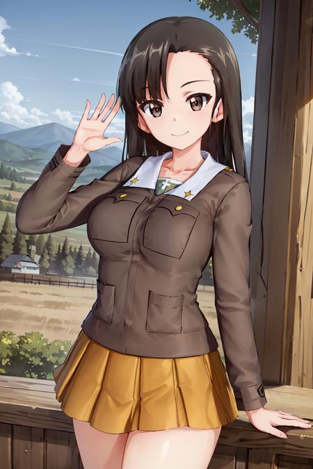 Girls und Panzer Nishi Kinuyo - Nishi Kinuyo v1.0 | Stable Diffusion LoRA | Civitai
