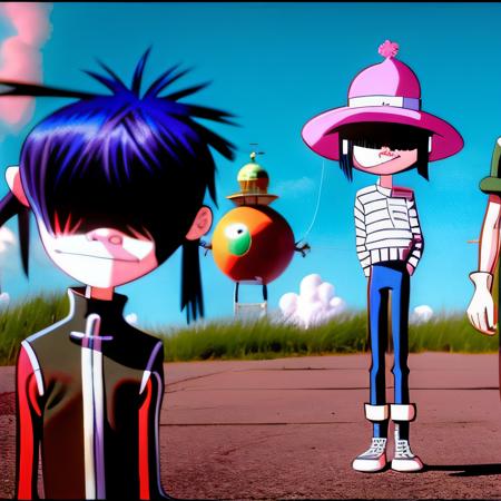 Gorillaz Diffusion - v1.0 | Stable Diffusion Checkpoint | Civitai