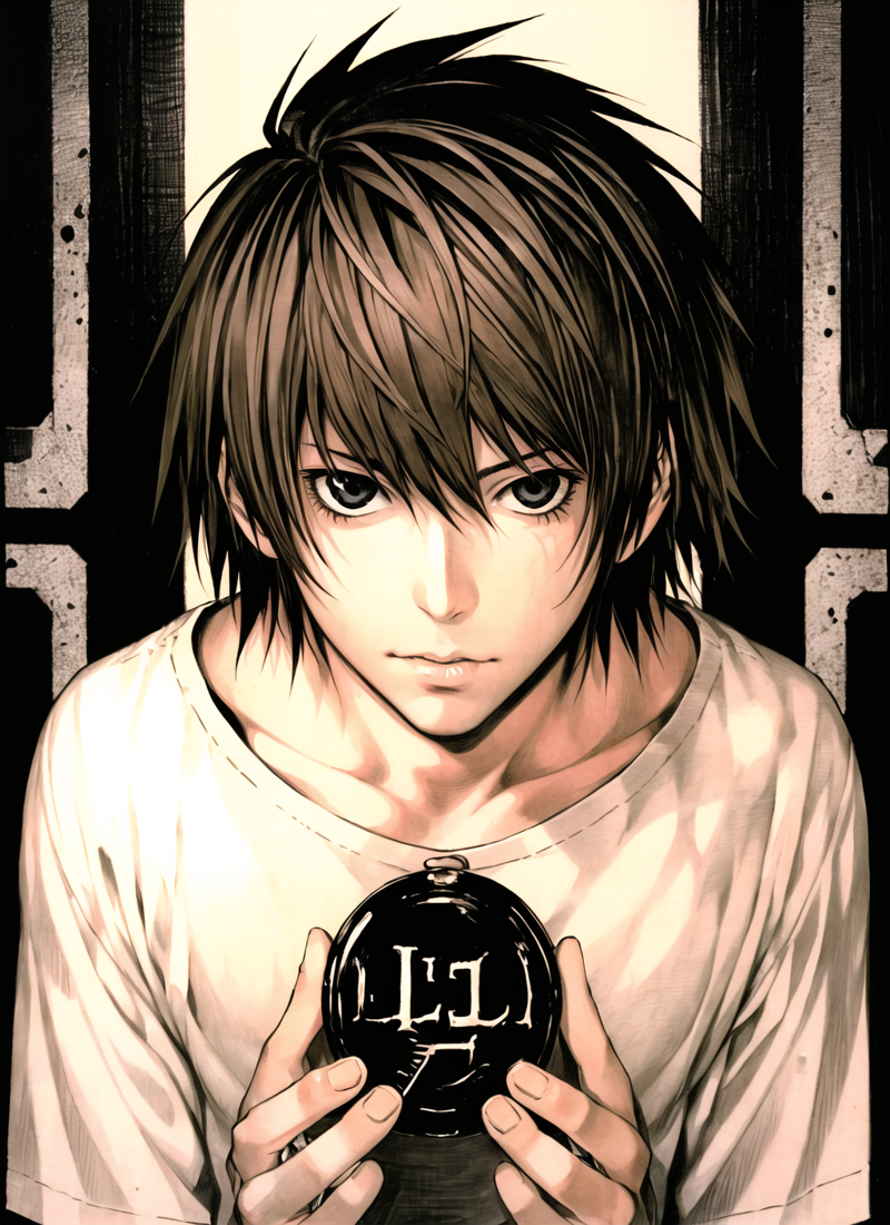 Takeshi Obata (Death Note) Style Lora - offset Showcase | Civitai