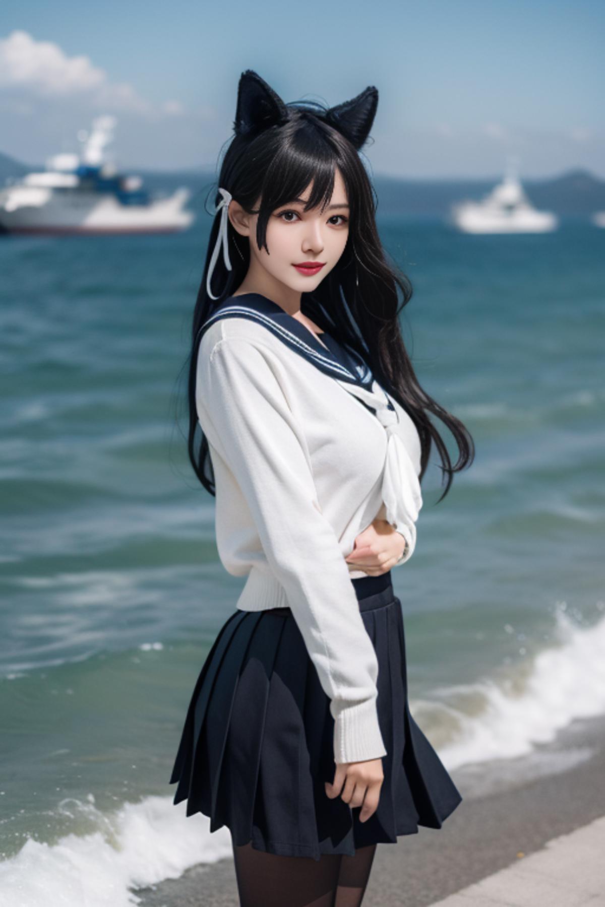 碧蓝 爱宕 校服 azur lane atago school unifrom - v1.0 | Stable Diffusion LoRA ...