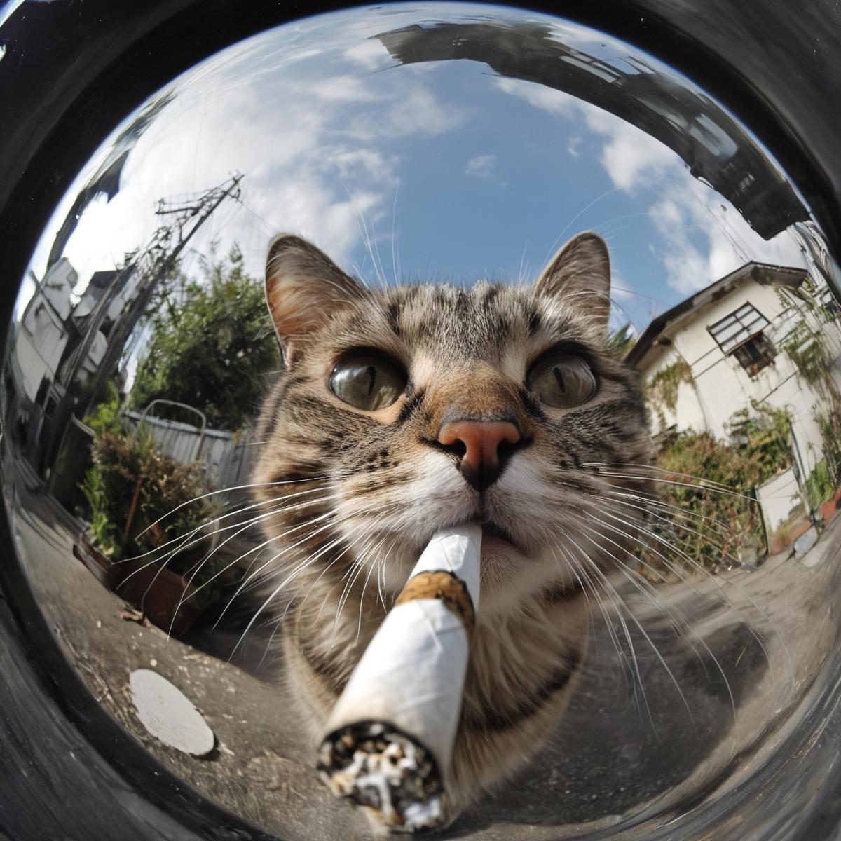 cat in fisheye [SDXL] 323 - v1.0 | Stable Diffusion XL LoRA | Civitai