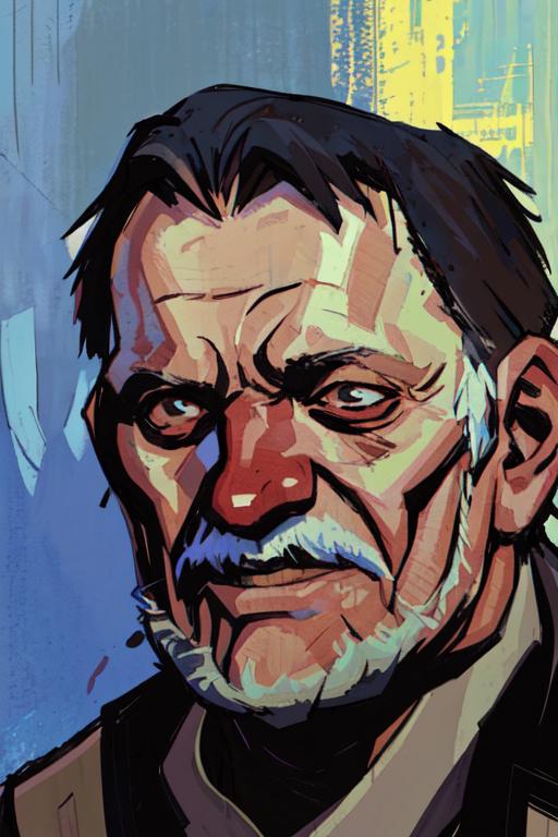 Disco Elysium / Aleksander Rostov / Оil paints & Abstraction / Style ...