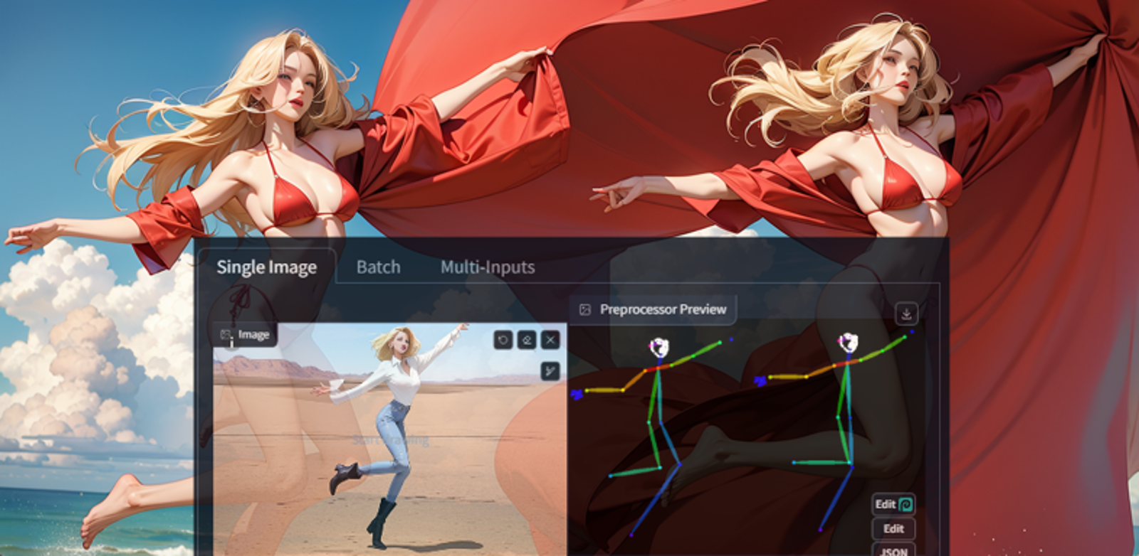 Stable Diffusion: ControlNet - From Concept to cool Image using OpenPose | Civitai