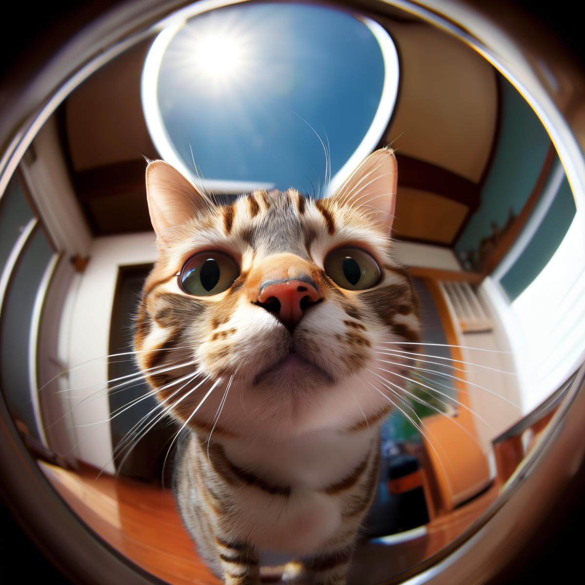 cat in fisheye 323 - v1.0 | Stable Diffusion LoRA | Civitai